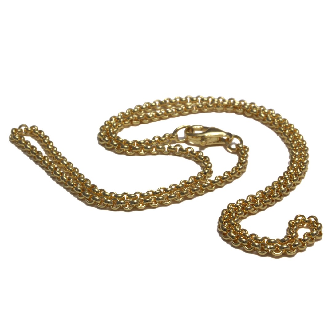 38 Cm Short Children's Chain 925 Sterling Silver Compact Pea Chain Real ...