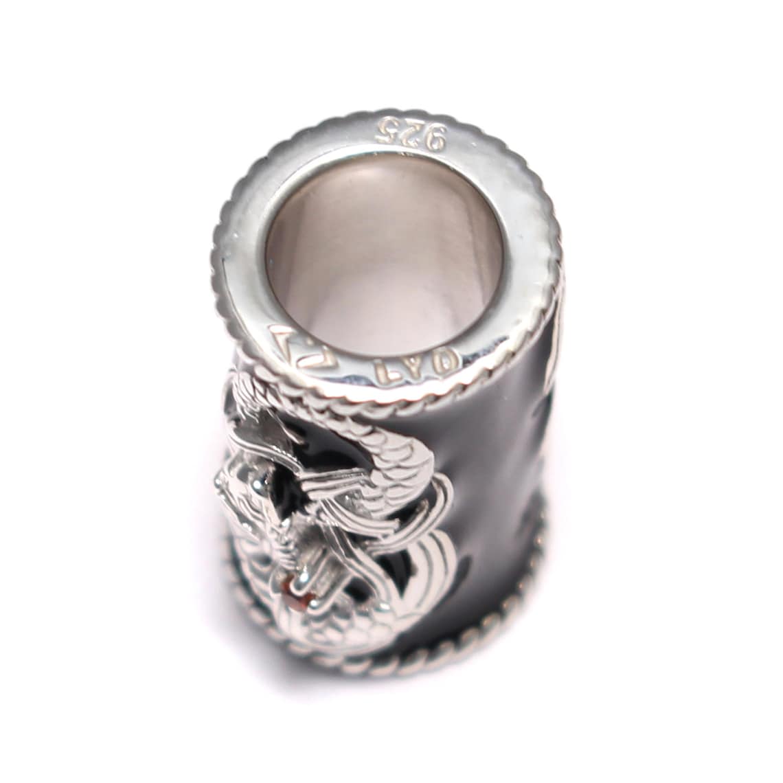 Beard Bead 925 Sterling Silver With Garnet, 5 Mm Diameter, Dreadlock ...