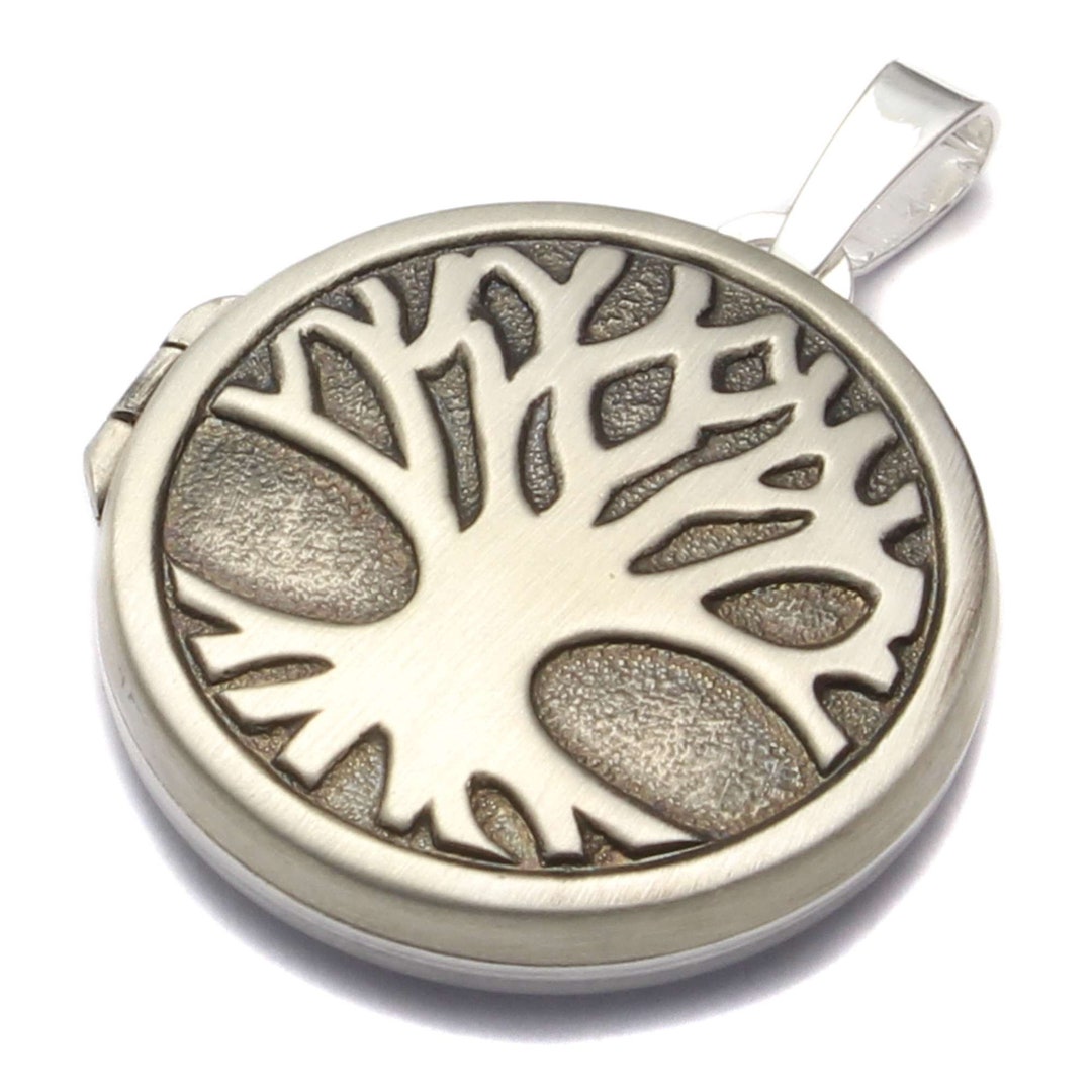 Tree of Life Locket Round, 925 Sterling Silver, Friendship Jewelry ...