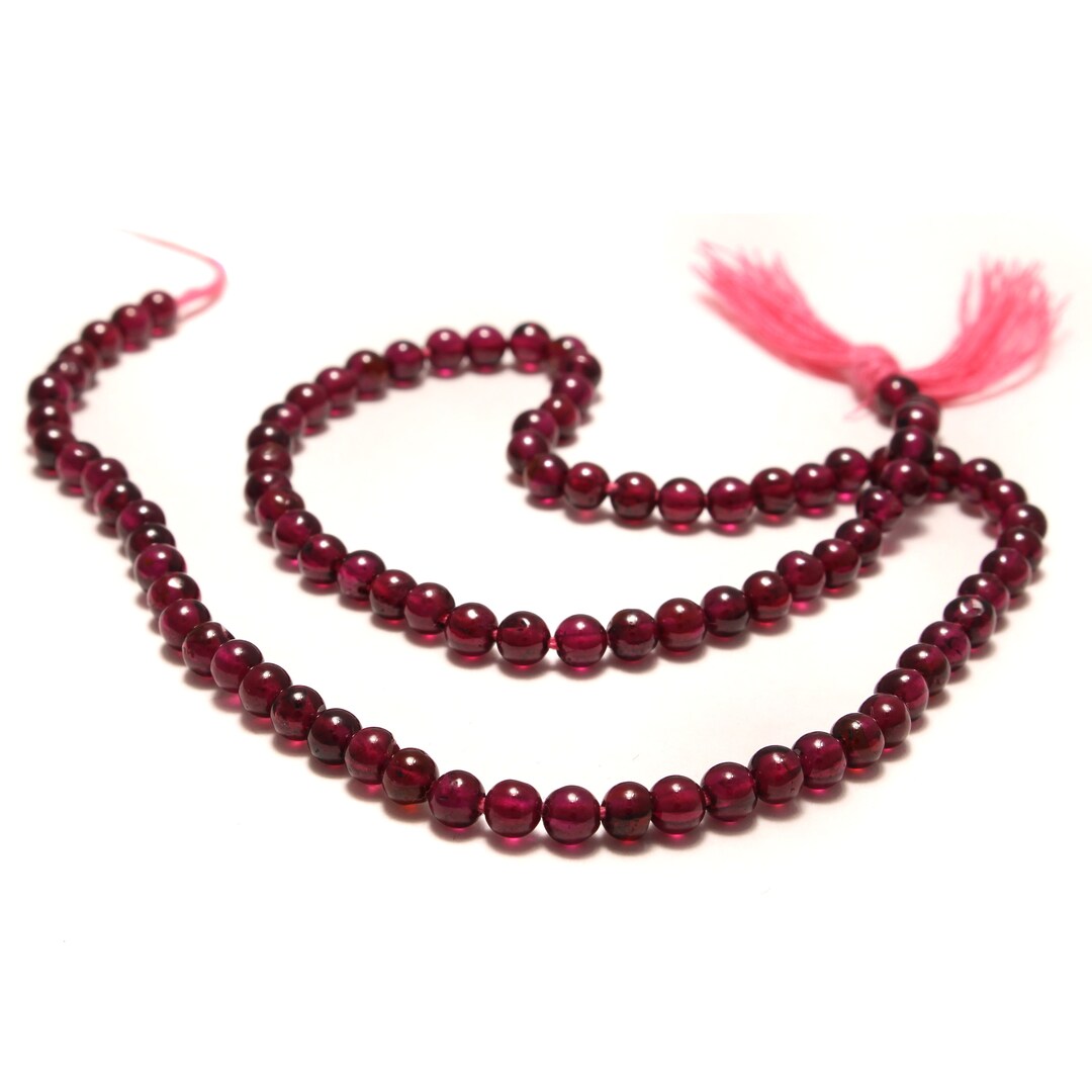 4mm Garnet Balls Strand Burgundy, Garnet Stone Strand, Garnet Balls ...