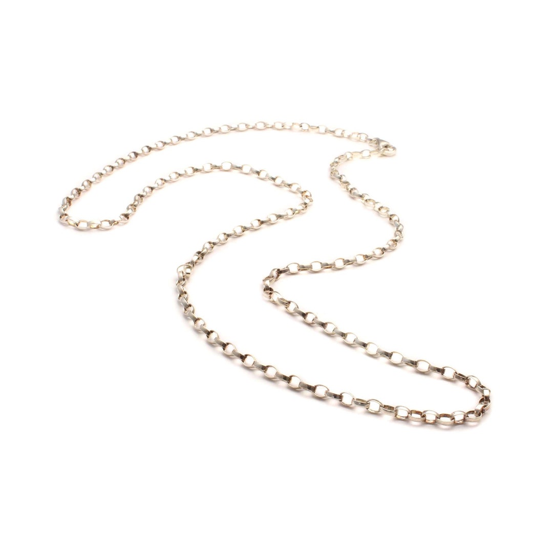 55 Cm Necklace in Real Silver Pea Chain for Pendants Unisex - Etsy