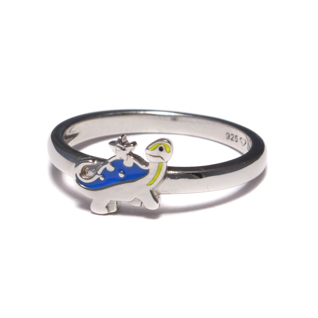 Children's Ring Silver Dino Boy Stegosaurus Kids Ring 925 Sterling ...