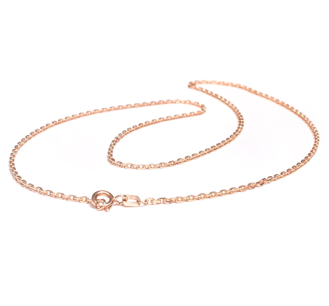 50 cm anchor chain medium 925 sterling silver 4-fold | Etsy