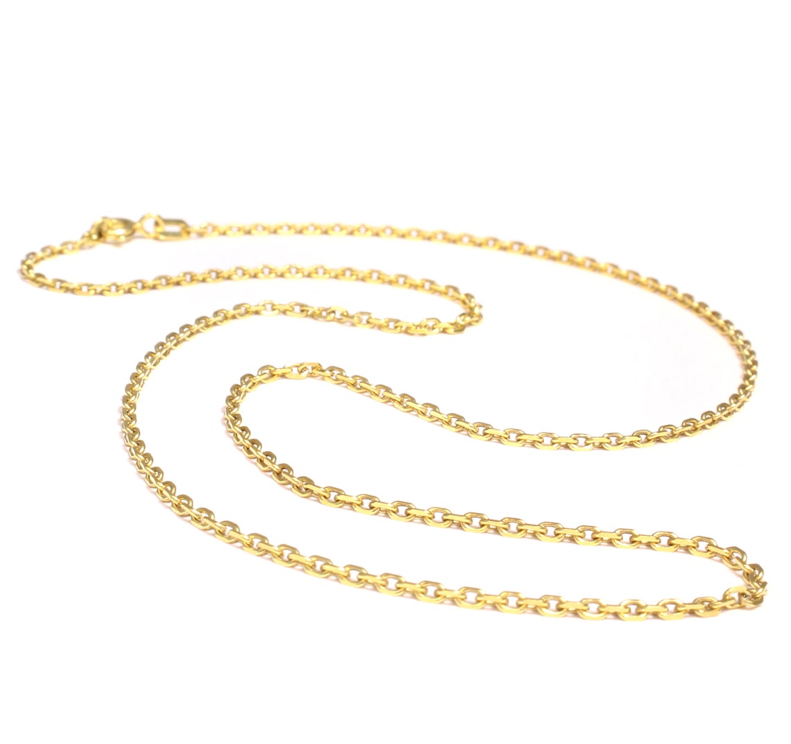 50 Cm Anchor Chain Medium 925 Sterling Silver 4-fold - Etsy