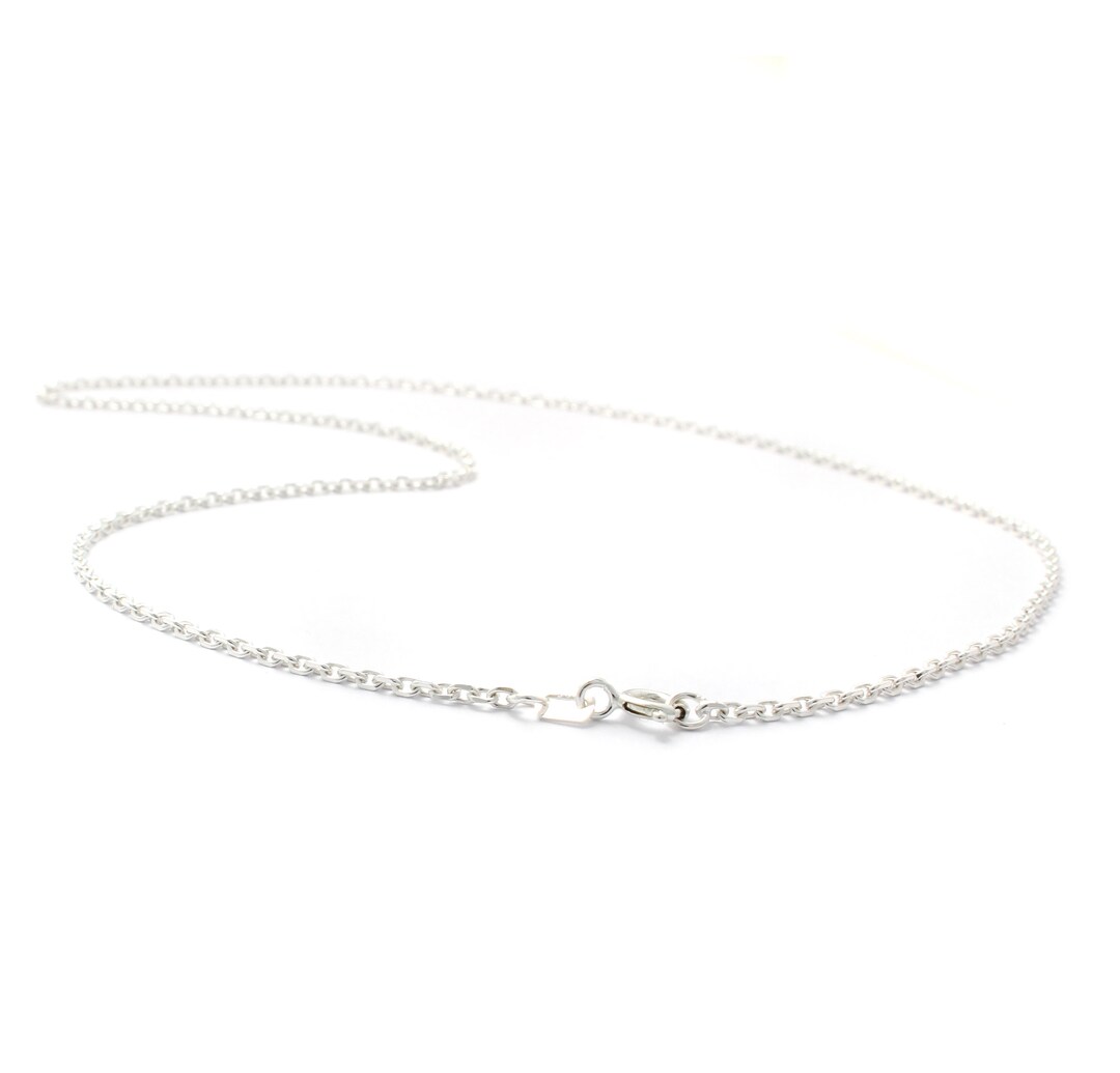 45 Cm Anchor Chain Medium, 925 Sterling Silver, 4-fold Diamond Cut ...