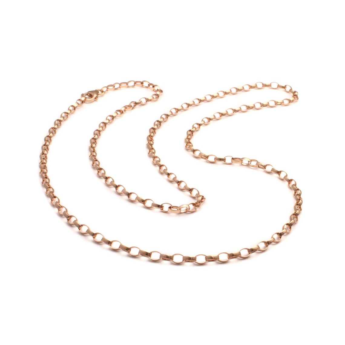 55 cm necklace in real silver pea chain for pendants unisex | Etsy