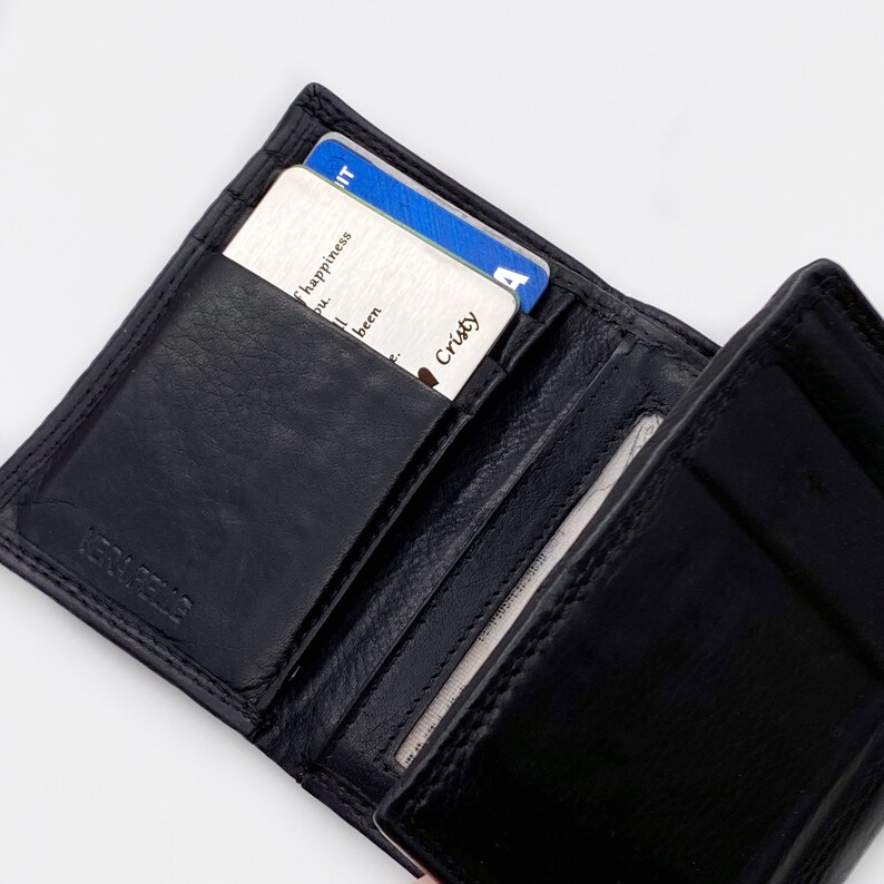 Silver Engraved Wallet Card Personalized Gift for Son | Etsy