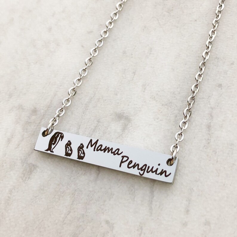 Penguin Gift Penguin Necklace Gifts for Her Mom Necklace | Etsy