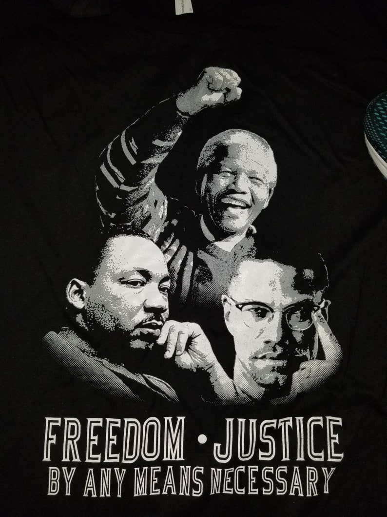 Malcolm X/martin Luther King/nelson Mandela Shirt//aretha - Etsy