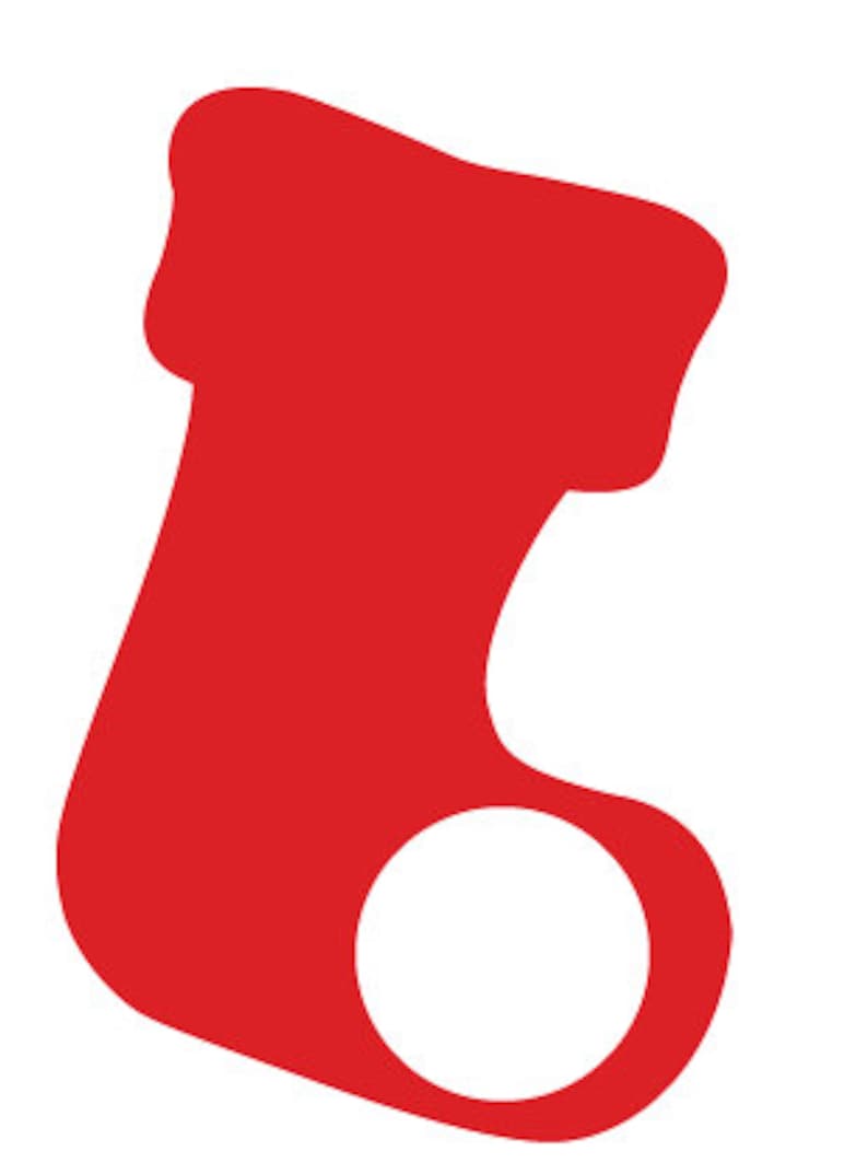 Monogram Stocking File for Cutting Machines SVG and - Etsy