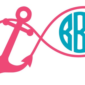 Infinity Anchor Design for Cutting Machines | SVG and Silhouette Studio ...