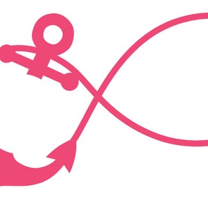 Monogram Infinity Anchor Design for Cutting Machines | SVG and ...