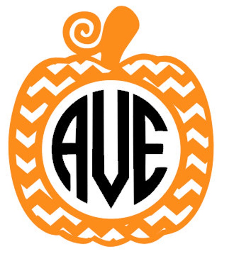 Chevron Pumpkin Design File for Cutting Machines SVG and - Etsy
