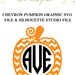 Chevron Pumpkin Design File for Cutting Machines SVG and - Etsy