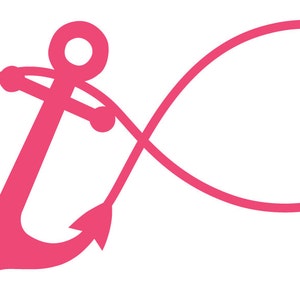 Infinity Anchor Design for Cutting Machines | SVG and Silhouette Studio ...