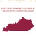 Kentucky State Designs for Cutting Machines SVG and Silhouette Studio ...