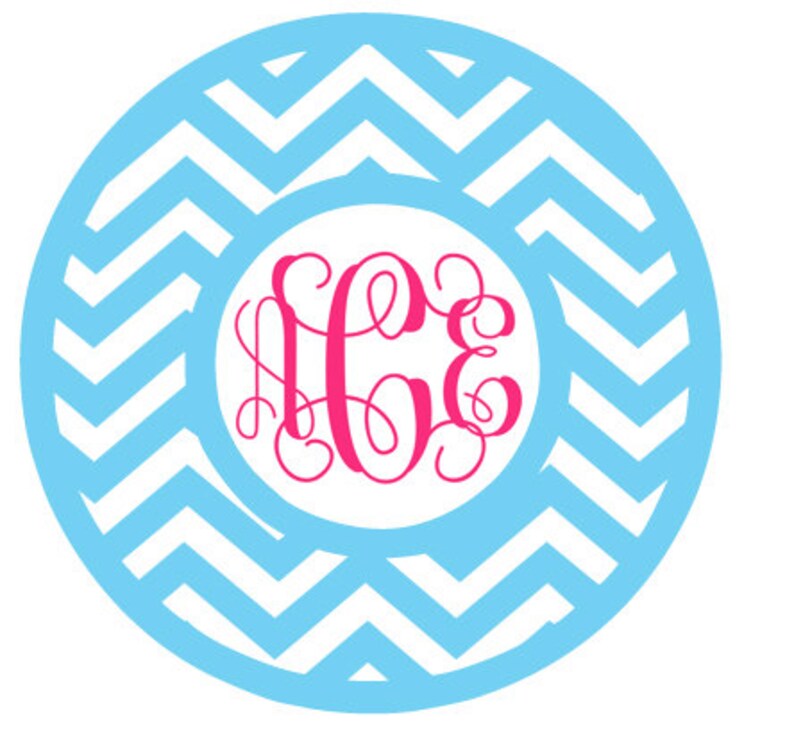 Chevron Monogram Frame File for Cutting Machines SVG and - Etsy