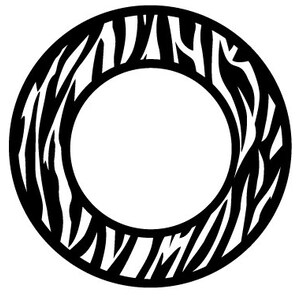 Zebra Monogram Frame File for Cutting Machines SVG and | Etsy