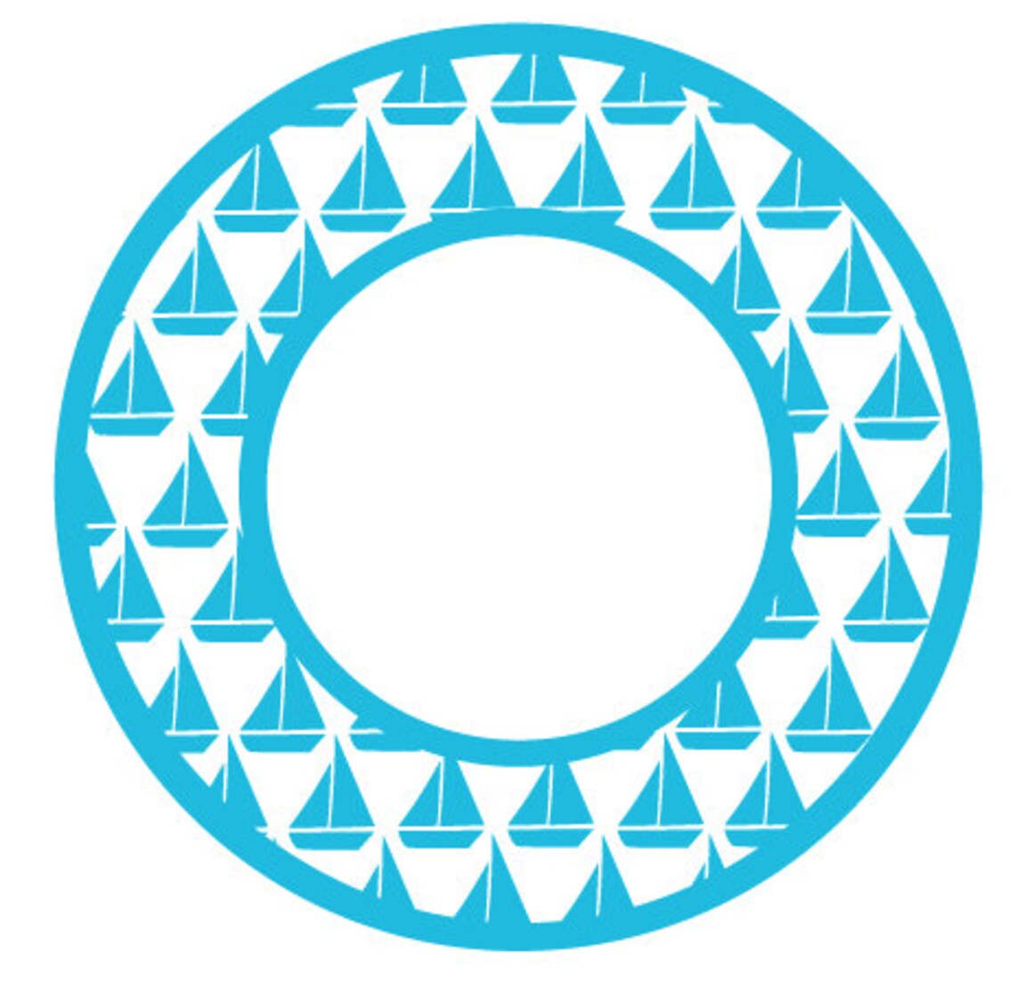 Beach Themed Monogram Frame Collection for Cutting Machines - Etsy