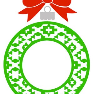 Aztec Monogram Ornament Frame File for Cutting Machines SVG and ...