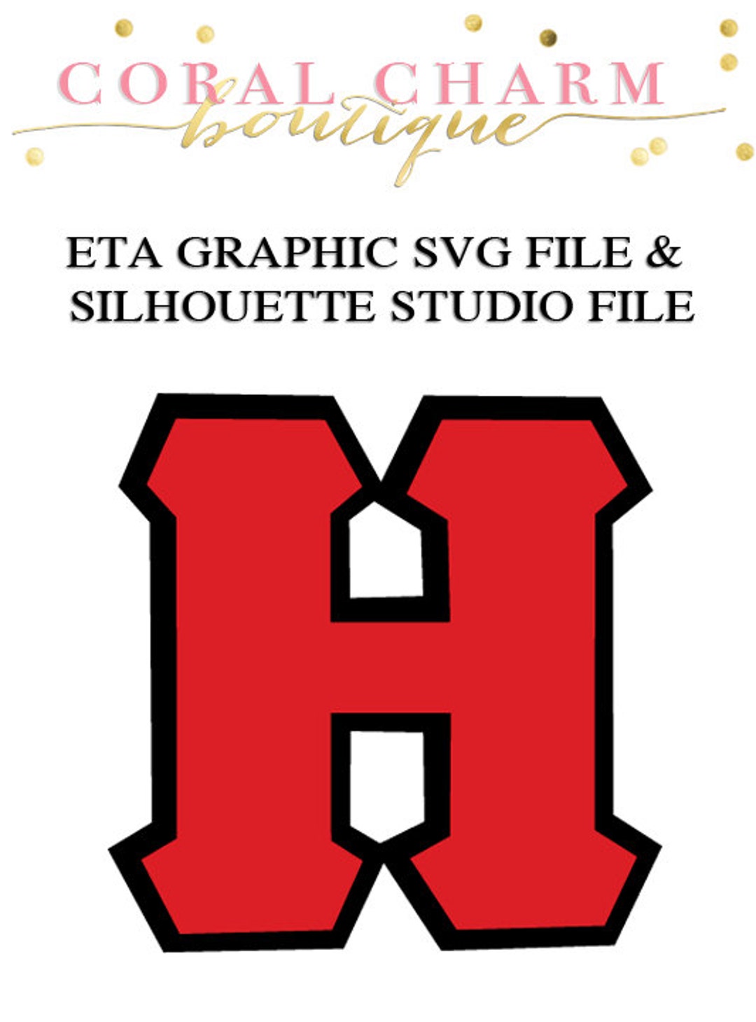 Eta Greek Letter File for Cutting Machines | SVG and DXF | Cricut ...