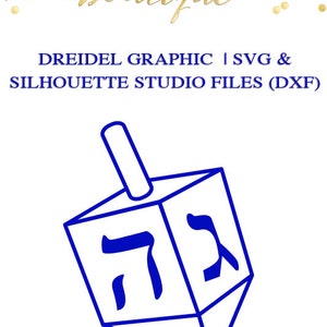 Dreidel Graphic File for Cutting Machines | SVG and Silhouette Studio ...