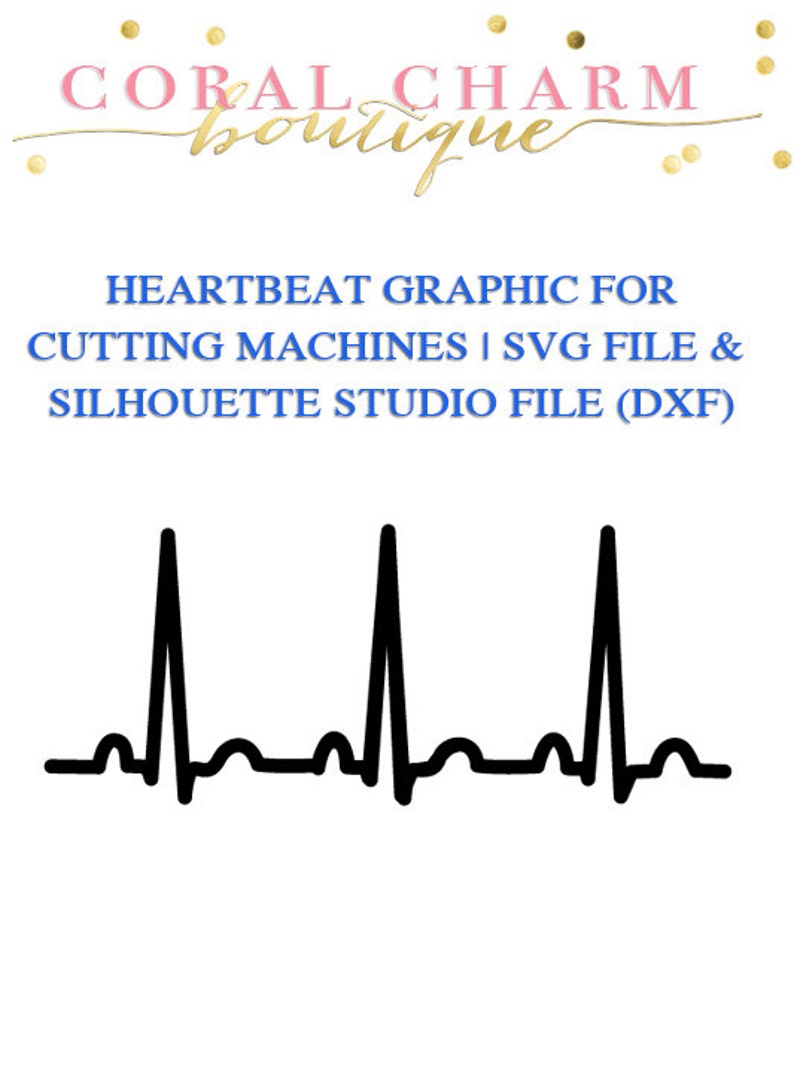 Heartbeat Graphic for Cutting Machines SVG and Silhouette - Etsy