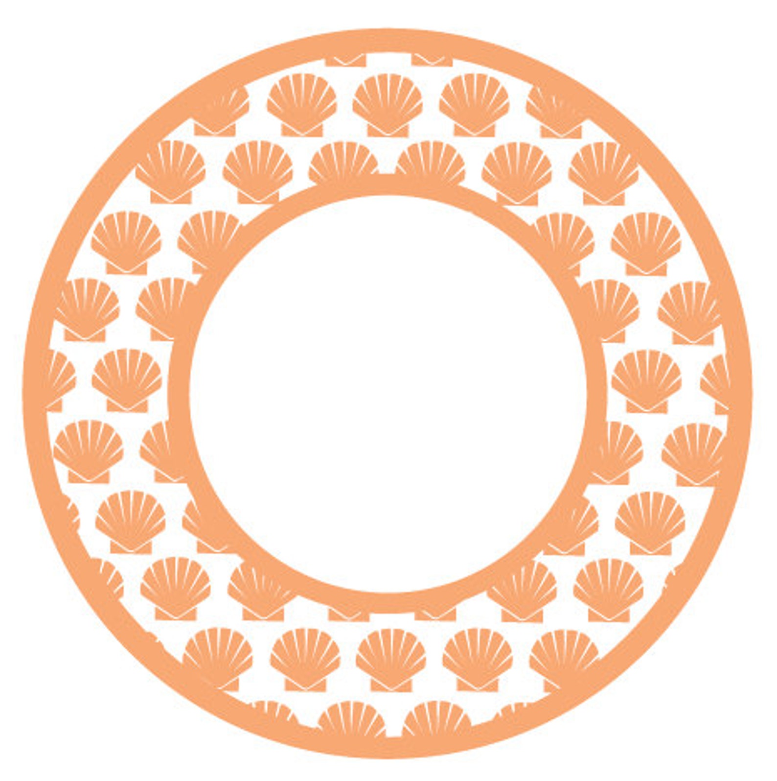 Beach Themed Monogram Frame Collection for Cutting Machines - Etsy