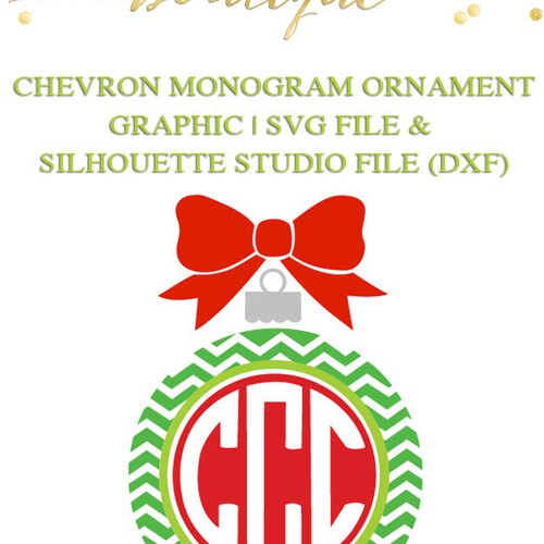 Monogram Stocking File for Cutting Machines SVG and - Etsy