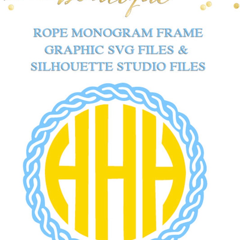 Scroll Monogram Svg - Etsy