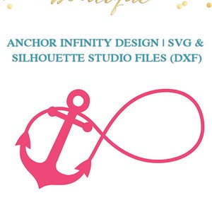 Infinity Anchor Design for Cutting Machines | SVG and Silhouette Studio ...