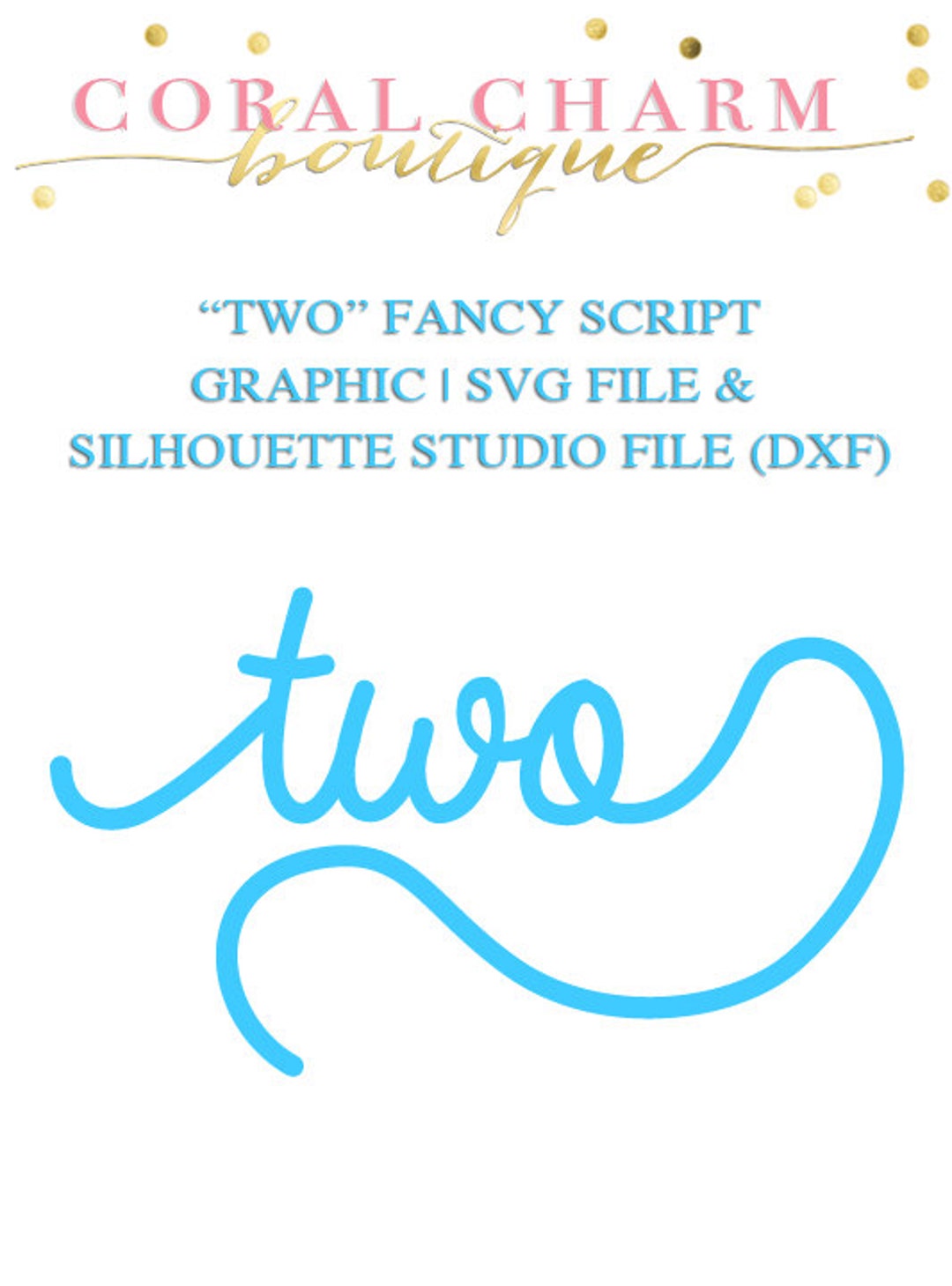 Fancy Script two Graphic File for Cutting Machines SVG and Silhouette ...