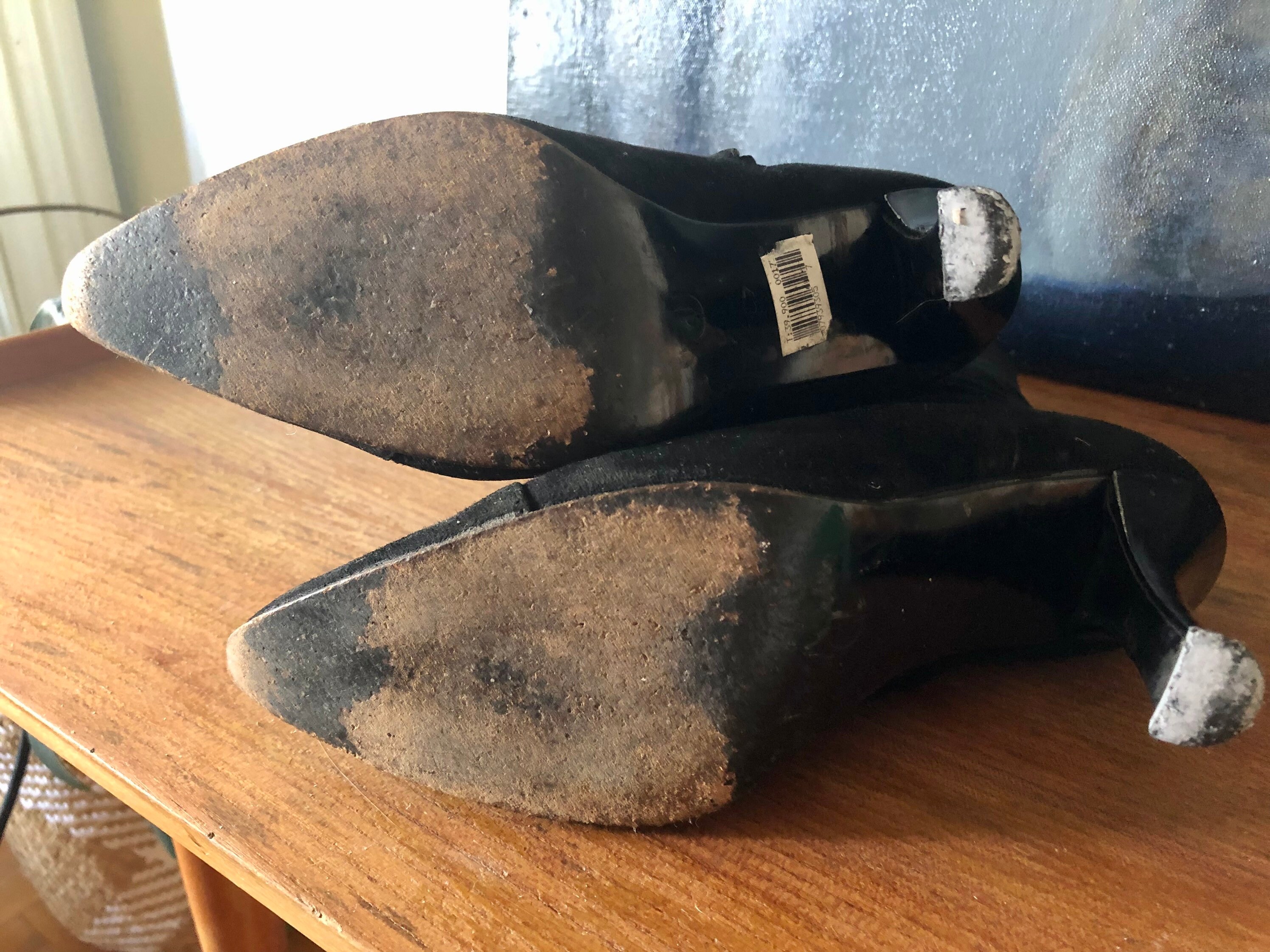 Victorian Style Romantic Goth Halloweenblack Pointy Witchy Heeled Boots ...