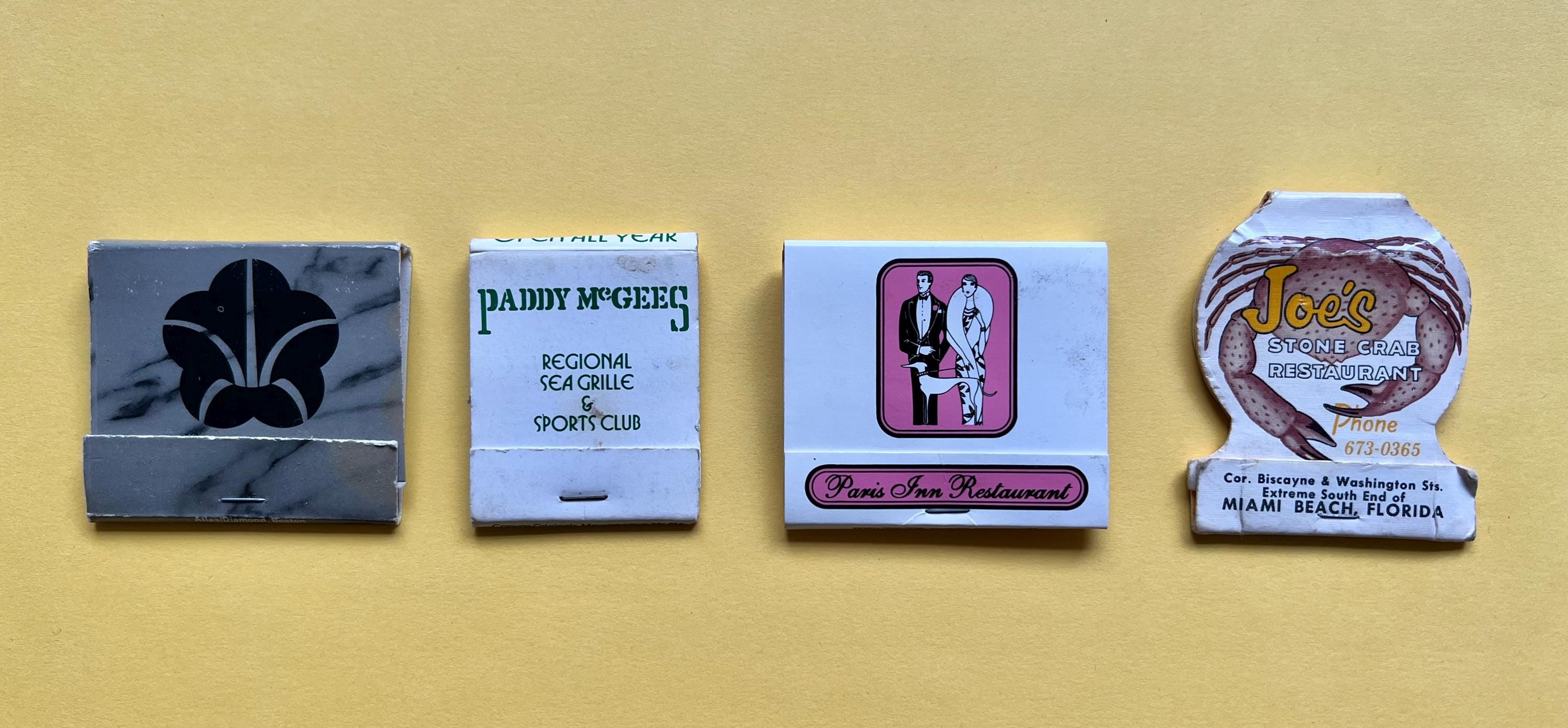 Vintage Matchbook Collection - Set of 12 Assorted Retro Designs - Etsy