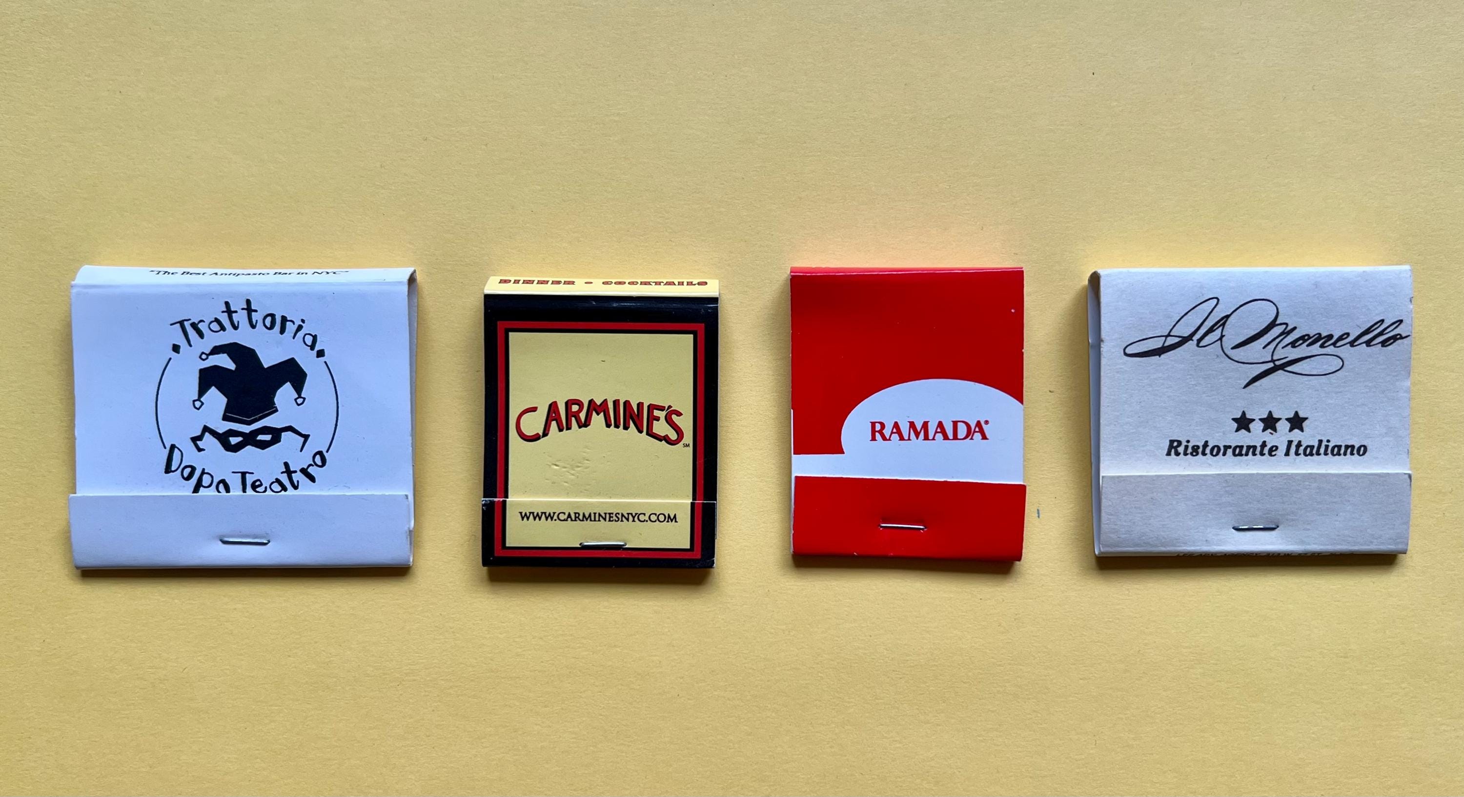 Vintage Matchbook Collection - Set of 12 Assorted Retro Designs - Etsy