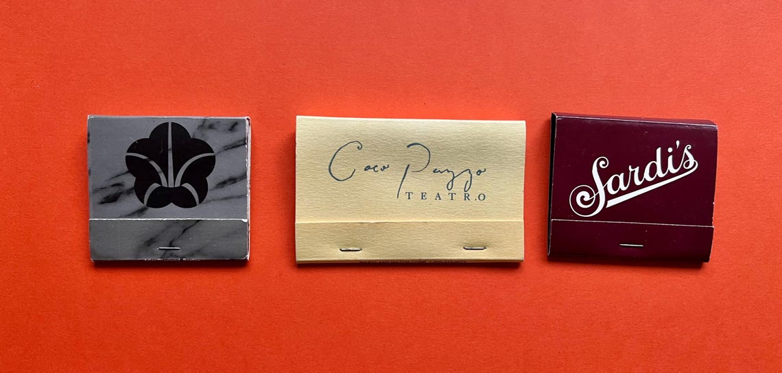 Vintage Matchbook Collection - Set of 10 Assorted Retro Designs - Etsy