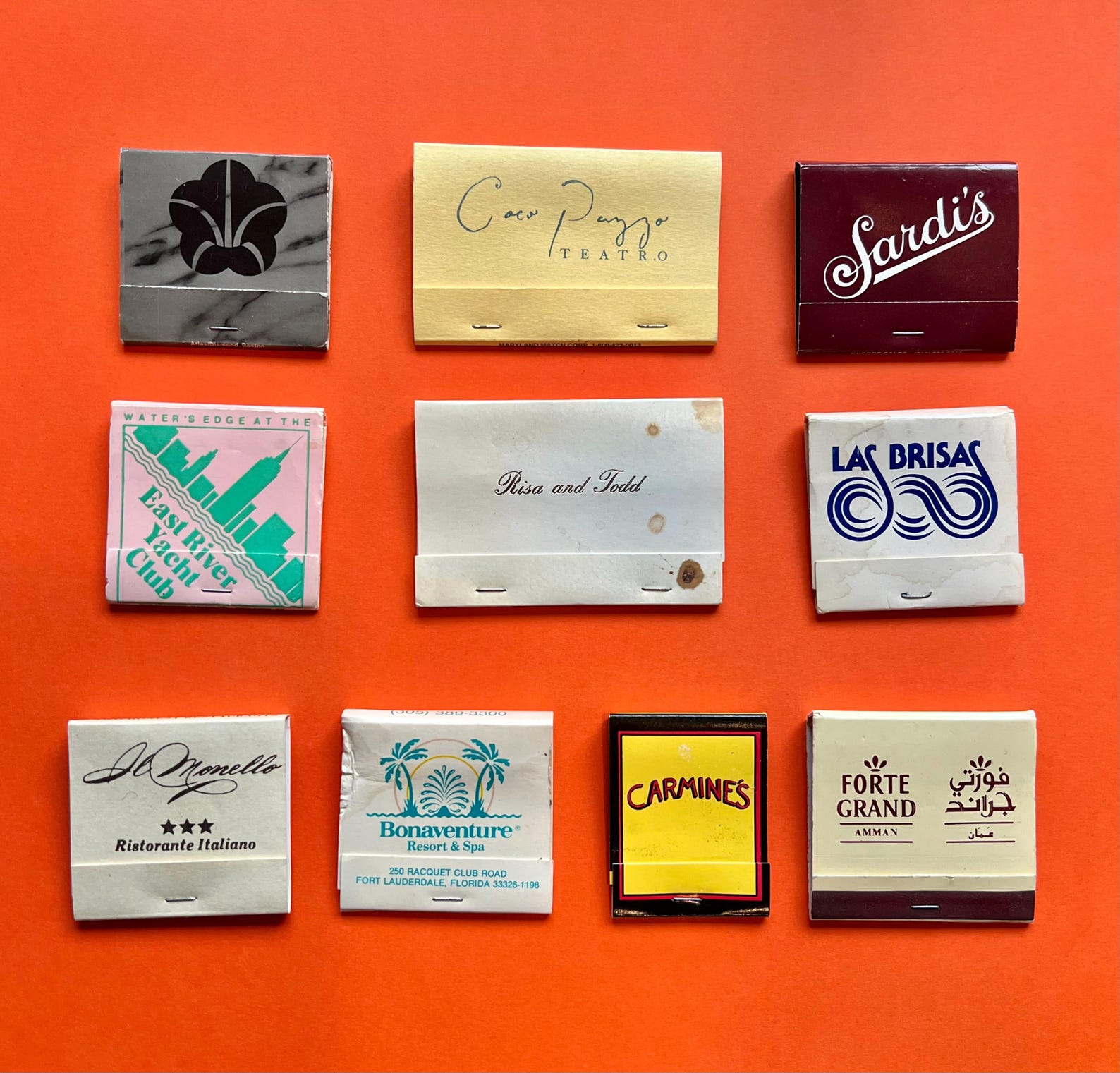 Vintage Matchbook Collection - Set of 10 Assorted Retro Designs - Etsy