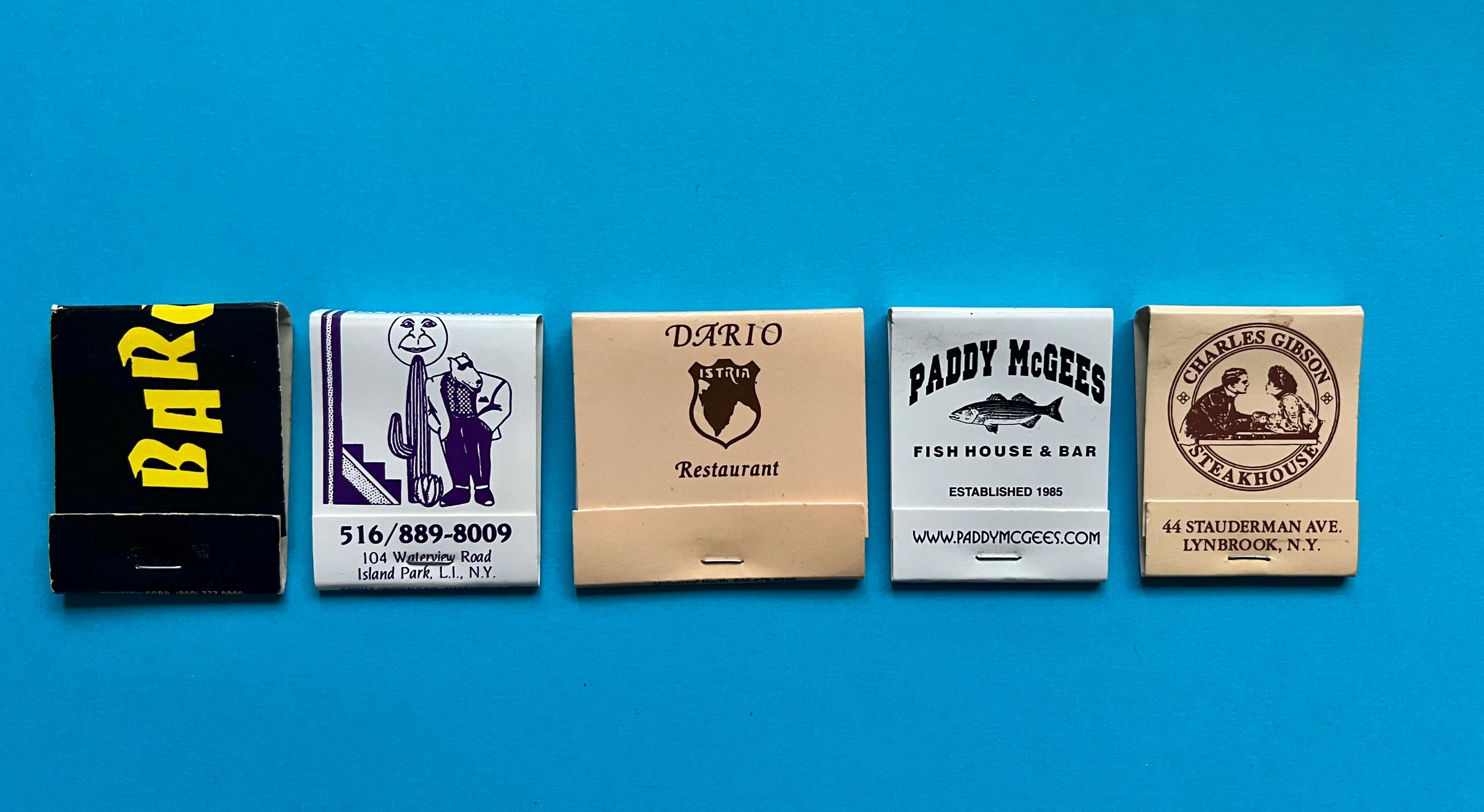 Vintage Matchbook Collection - Set of 20 Assorted Retro Designs - Many ...