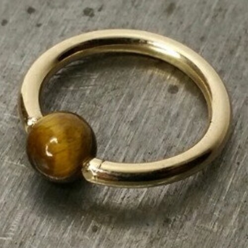 Captive Bead LAPIS Stone Navel Belly Ring/ Septum Hoop VARIETY - Etsy