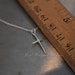 CROSS Necklace 925 Sterling Silver Taper Small Cross - Etsy