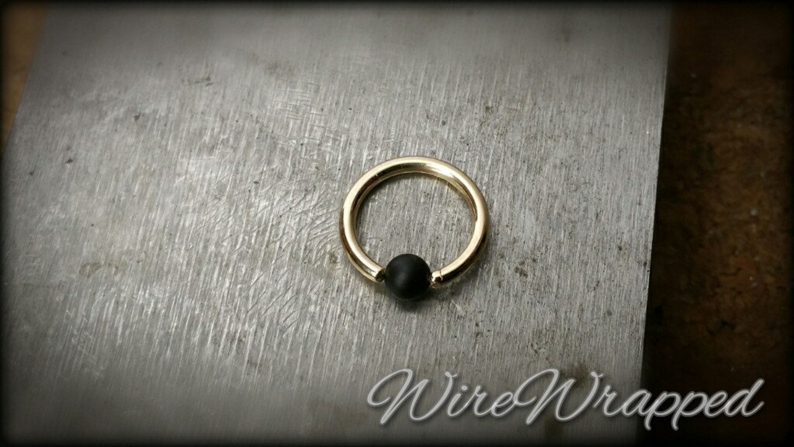 Captive Bead ONYX MATTE Navel Belly Ring/ Septum Hoop VARIETY Black ...