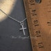 Tiny CROSS Necklace 925 Sterling Silver Very Small Cross Necklace ...