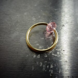 Captive Bead Ring Made With PINK Swarovski Crystal - VARIETY 16 Gauge ...