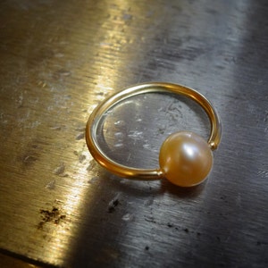 Captive Bead Genuine A-grade Lt. Pink Pearl Navel Belly Ring Hoop ...