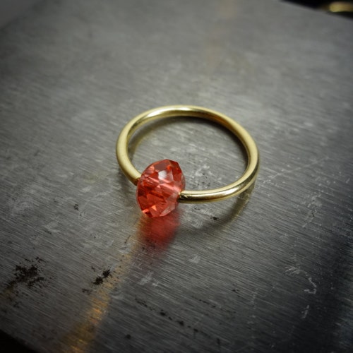 Captive Bead Ring Made With Swarovski Crystal VARIETY 16 - Etsy