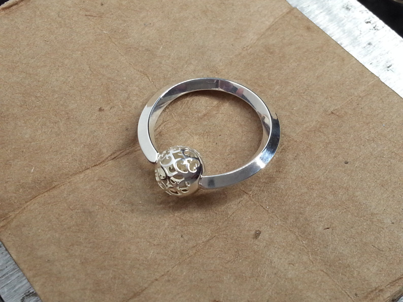 Captive Bead Navel Belly Ring Hoop VARIETY 14 Gauge Sterling Silver W ...