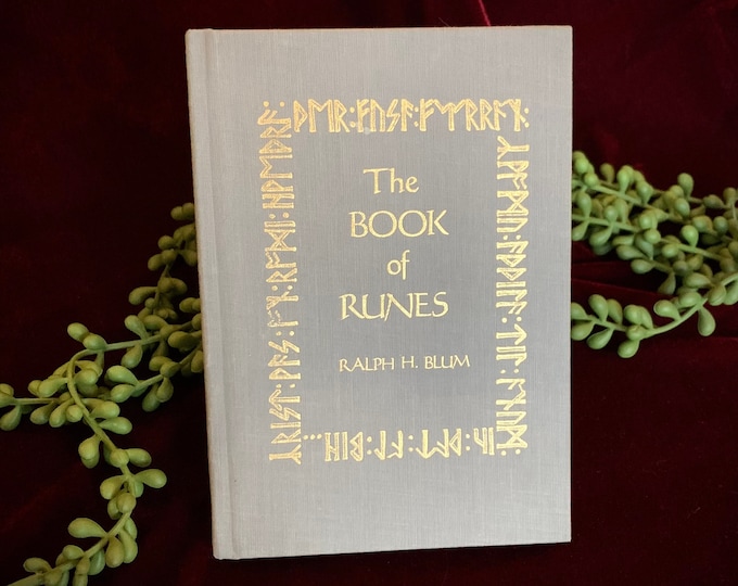 The Book of Runes, Vintage Runic Magic Guidebook, Elder Futhark, Asatru ...