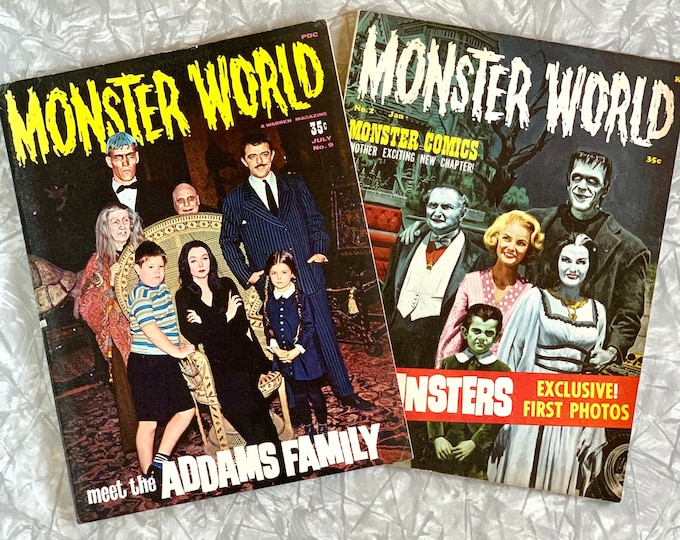 Addams Family and the Munsters Monster World Magazine, Vintage 1960's ...