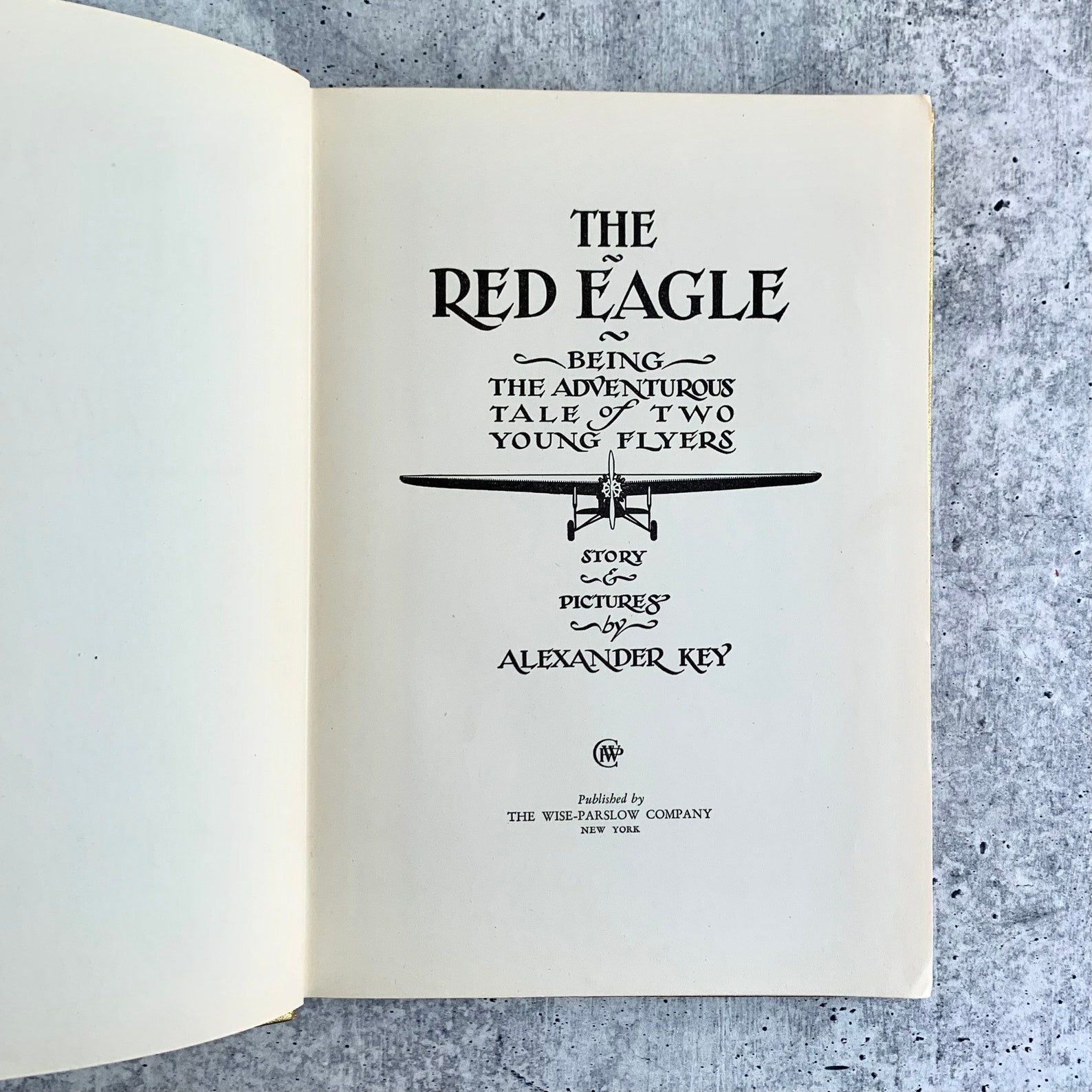 The Red Eagle, A Tale for Young Aviators Vintage Book by Alexander Key ...