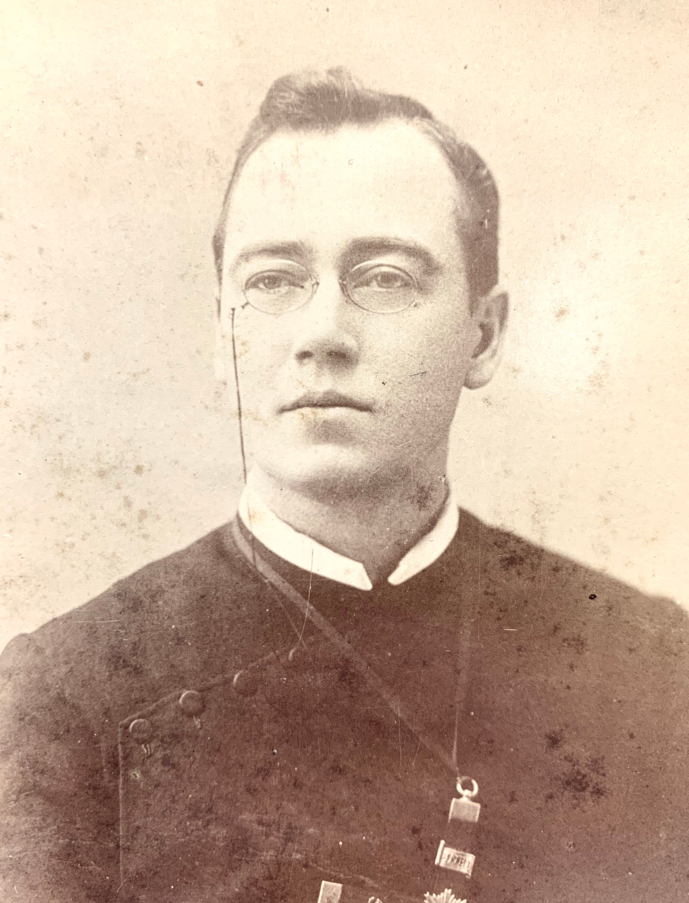 Identified Victorian Priest With Crucifix Photo, Antique Catholic ...